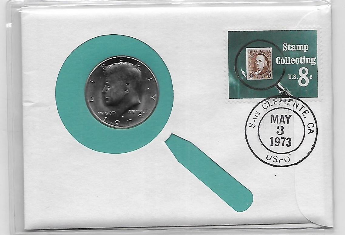 United States Coin Cover 1973 Kennedy 50c Denver Mint. | United States ...