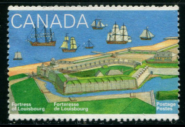 1547 Canada (43c) Fortress of Louisbourg, used | Canada, General Issue ...