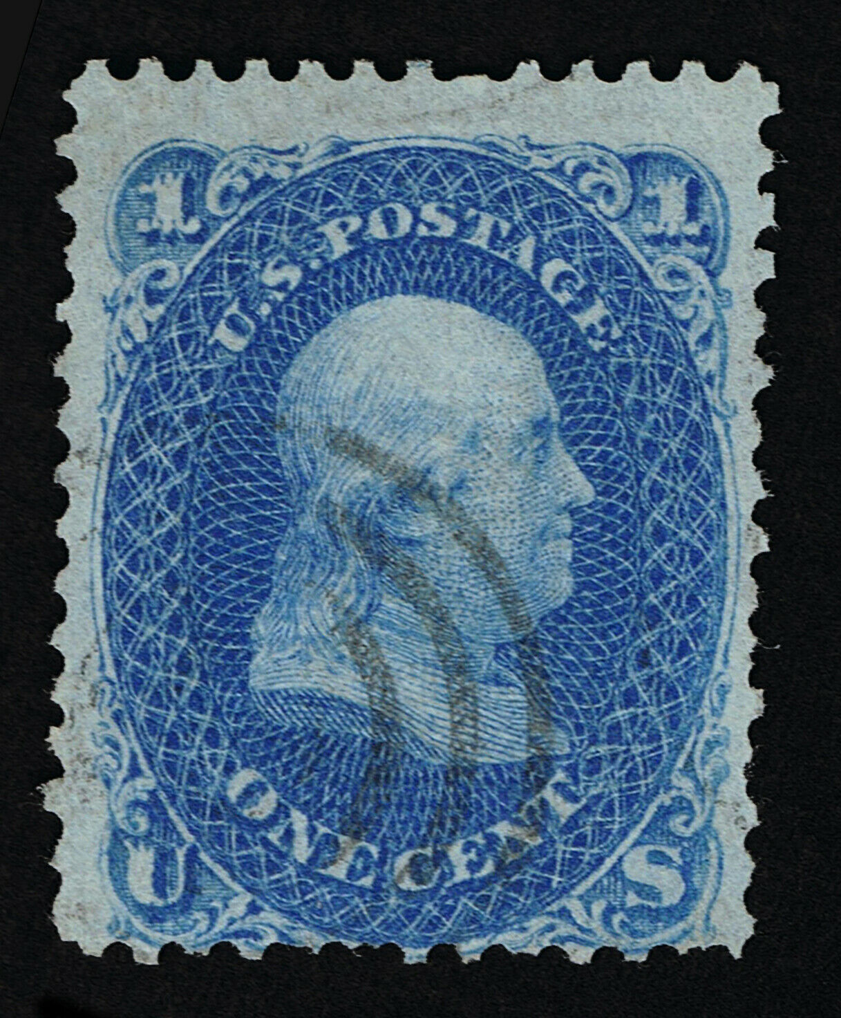 Genuine Scott #86 Fine Used PF Cert 1868 Blue Nbnc E-Grill Very Thin ...