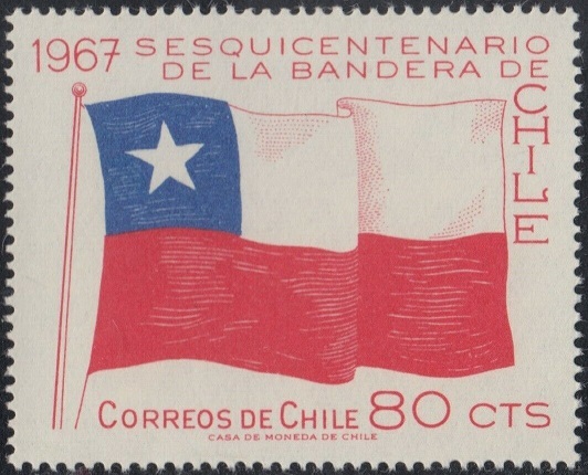 1967 Chile 671 150 Years of The Flag Nacional | Central & South America ...