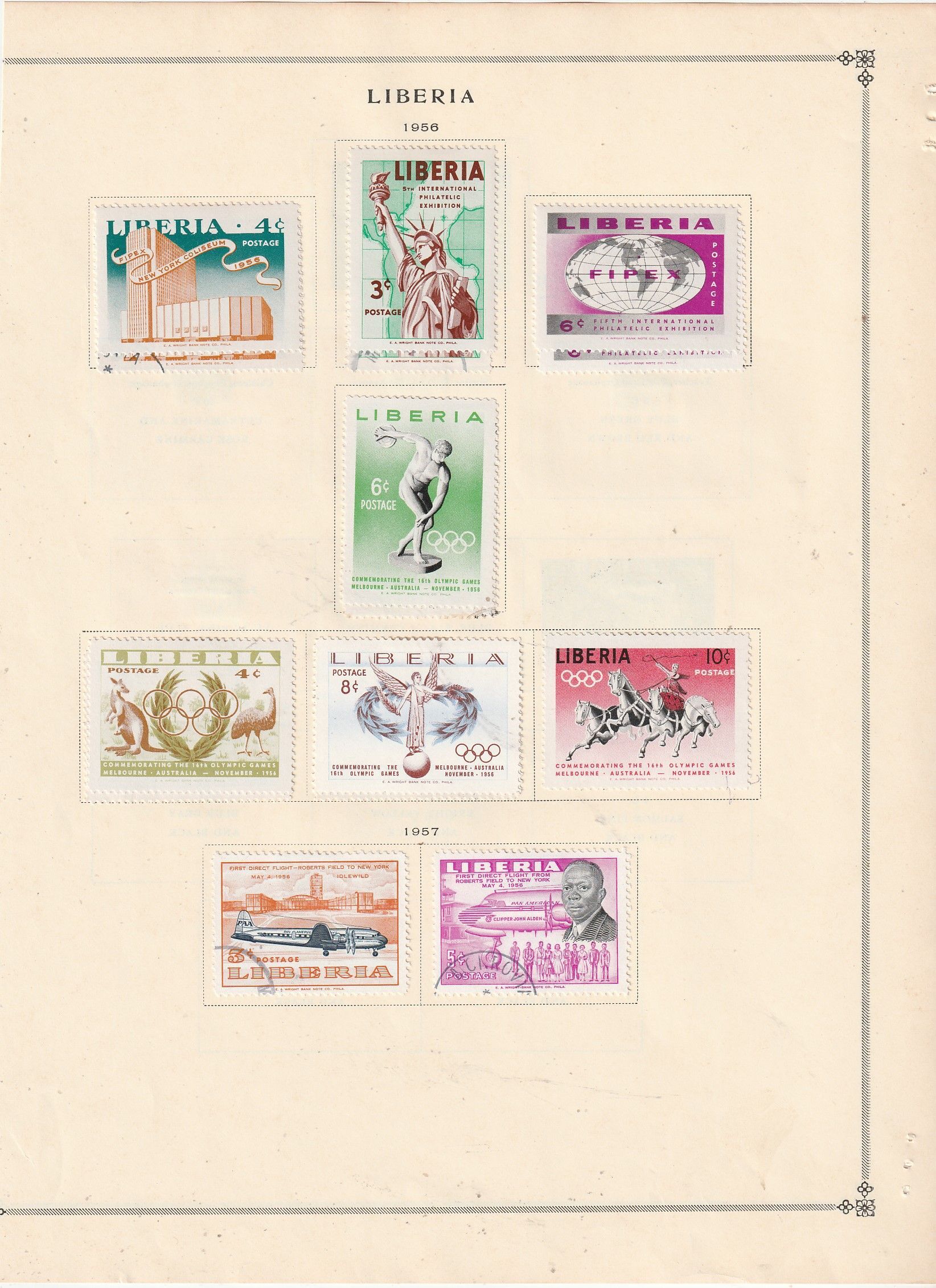 Liberia Collection A - 6 Scans - All the stamps are in the scans ...