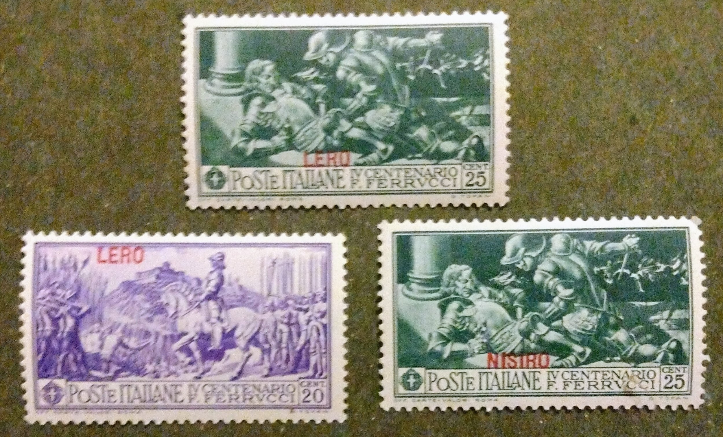 Italy offices group Nisiro & Lisso MH OG XF | Europe - Italy, Stamp ...