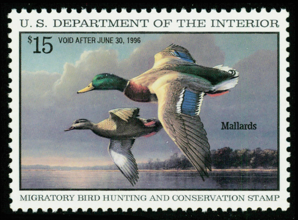 United States #RW62 Mint nh extremely fine Cat$33 1995, $15 Mallards ...