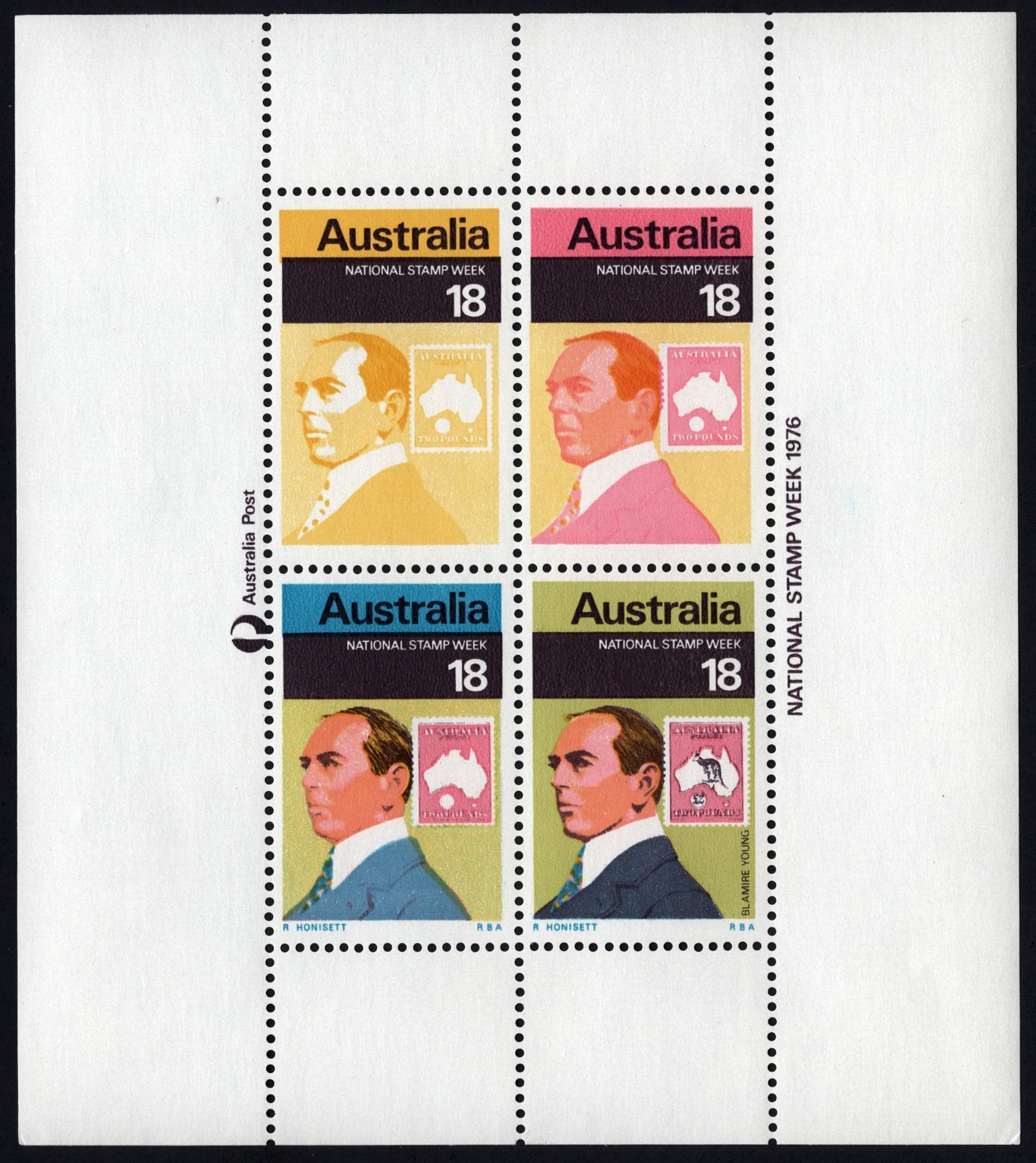 Australia: SC#648 National Stamp Week Souvenir Sheet (1976) MLH ...