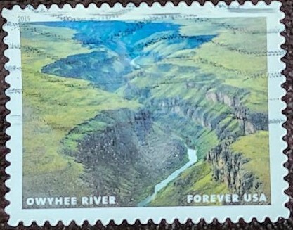 US Scott # 5381b; used (55c) Owyhee River from 2019; XF centering; off ...