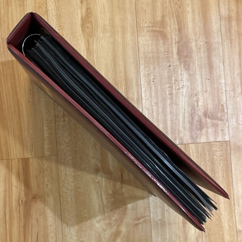 Scott Mint Sheet Album Padded Maroon 3-Ring Binder w/50 Double-Sided ...