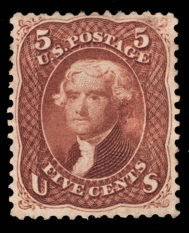 US Stamps # 75 RED Brown Unused NO GUM $2,000 LOT #18905-40 | United ...