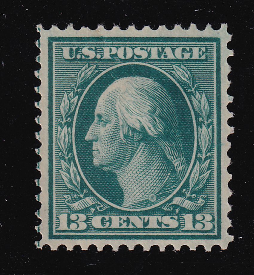 1909 Washington 13c blue green Sc 339 XF MNH CV $95 (T7 | United States ...