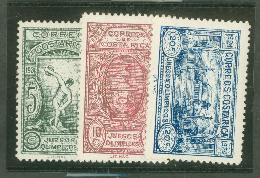 Costa Rica #B5-7 Single | Central & South America - Costa Rica, Semi ...