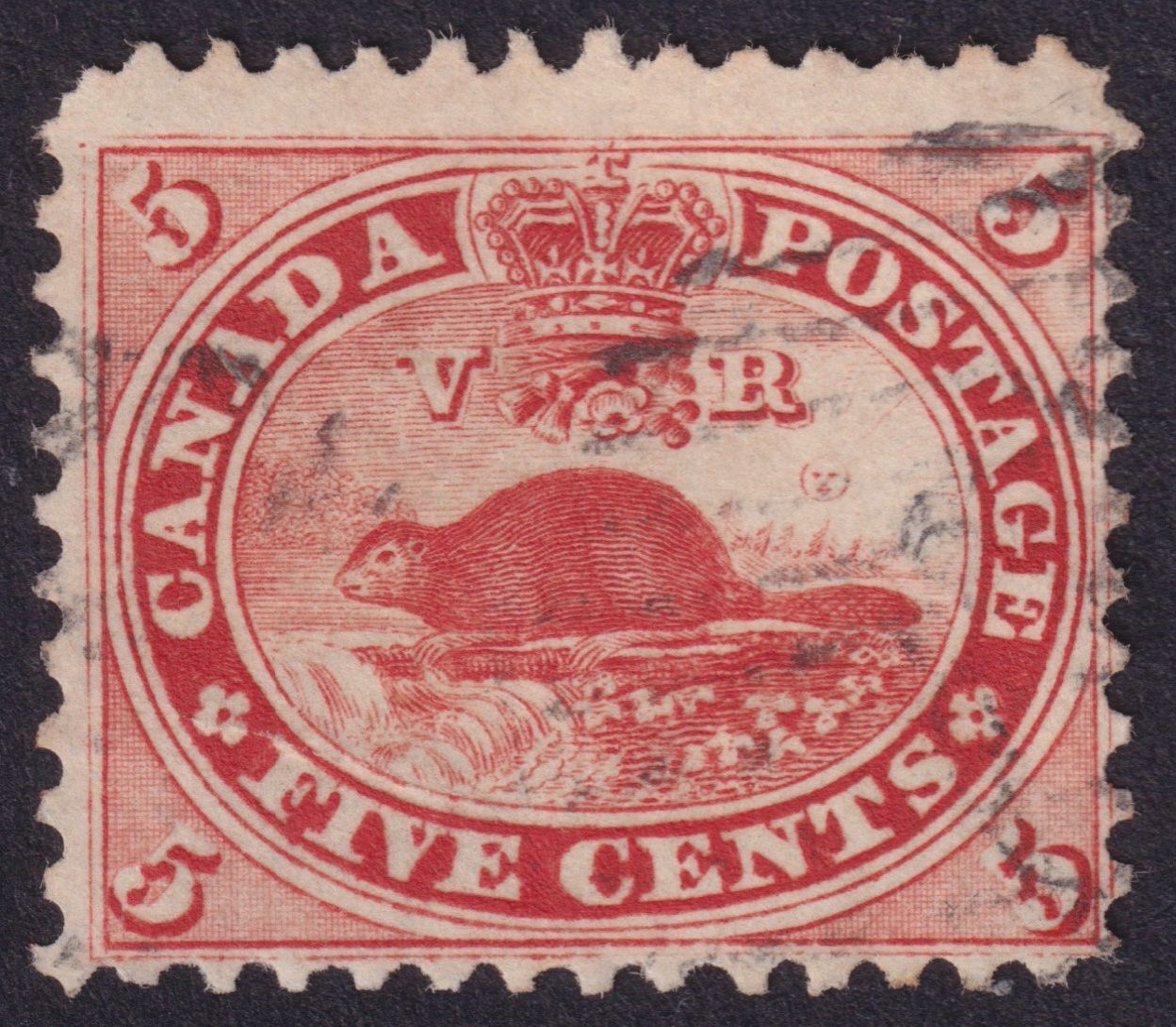 CANADA 15 FROM 7-1-1959 5c vermillion Used Very Good UW PF12 Single on ...