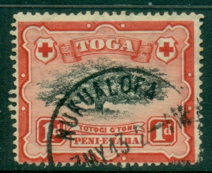 Tonga 1897-1934 1d Ovava Tree FU | Australia & Oceania - Tonga, Stamp ...