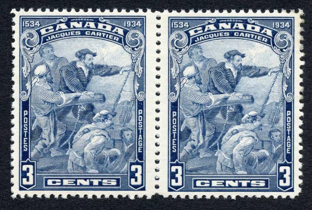 Canada SG332 Cartier Wide Gutter Pair Very Fine U/M (MNH) | Canada ...