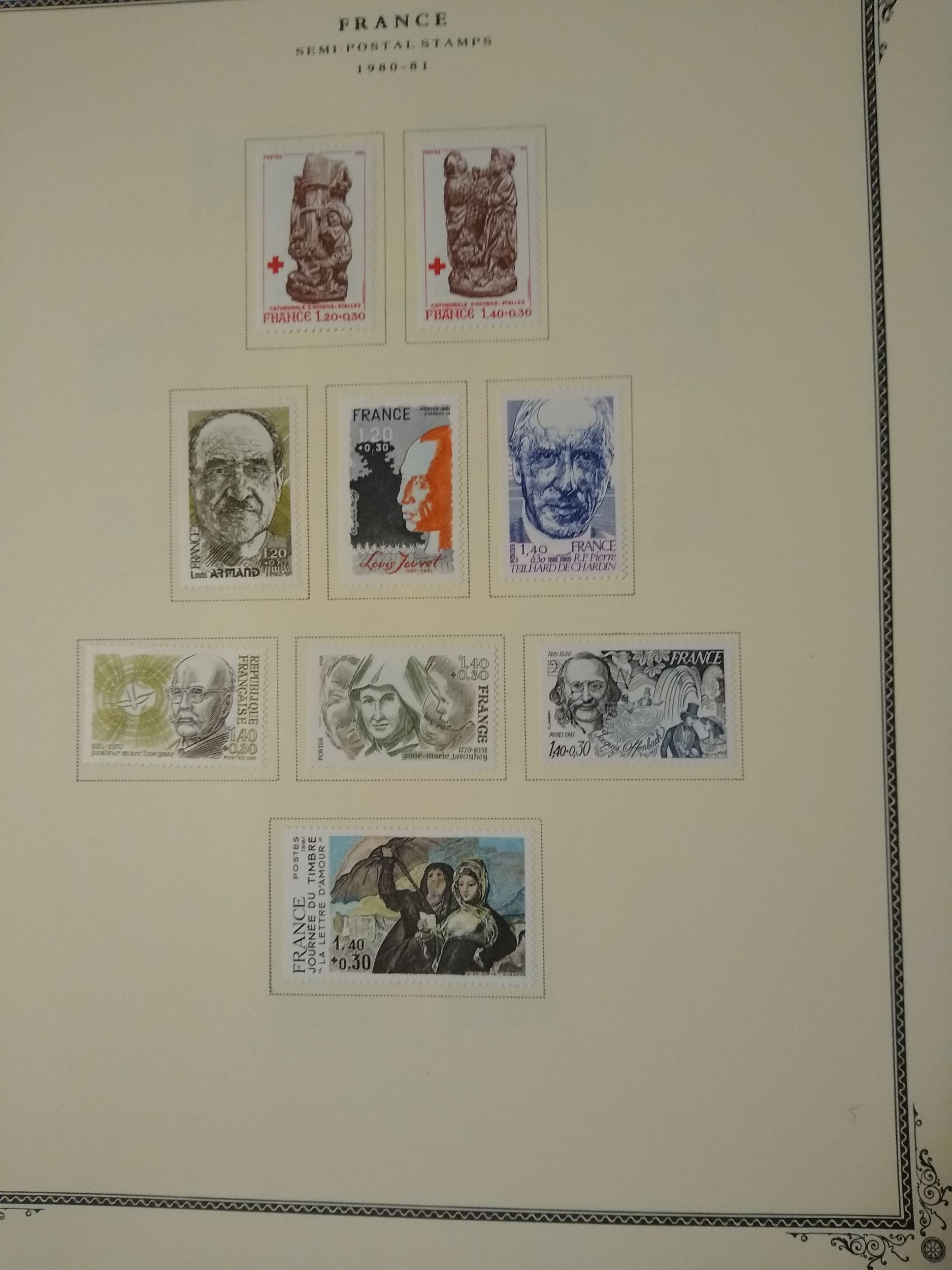 collection on pages France 1980-89 semipostals mint GJ: CV $73 | Europe ...