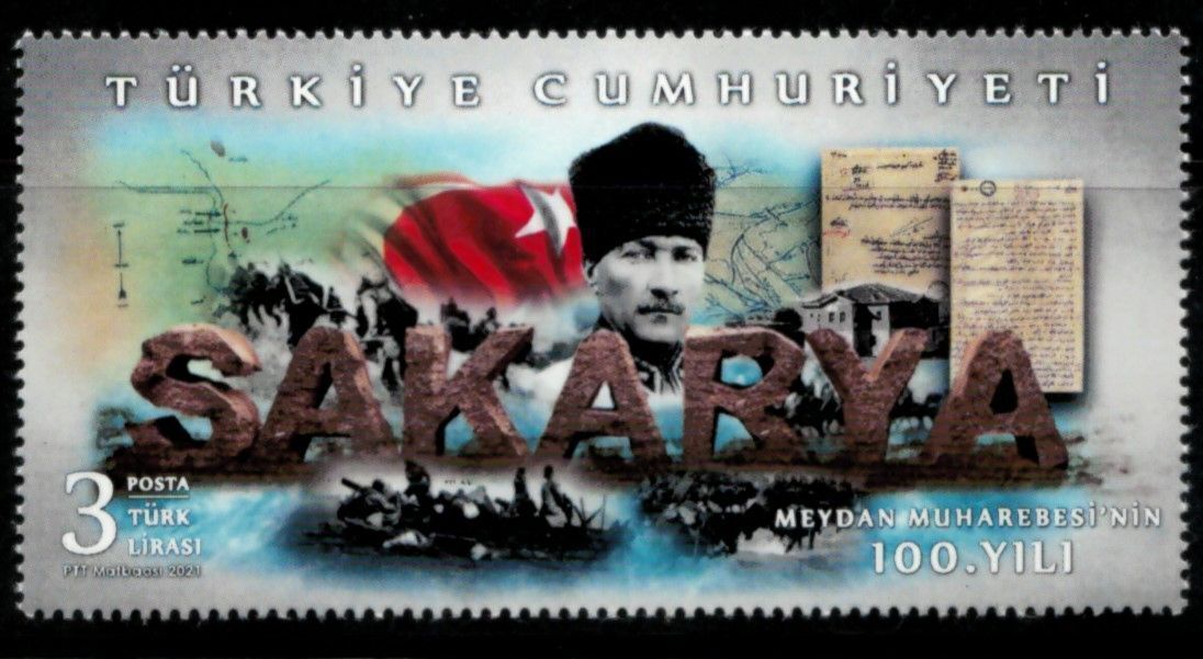 Turkish Stamps - Turkey - Centenary of Sakarya Battle - Ataturk ...