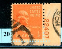PKStamps - USA - 803 - Used - Plate Number Single #20-020 | United ...