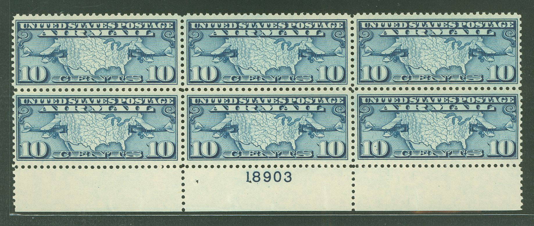 United States #C7 Mint (NH) Plate Block | United States, Air Mail Stamp ...