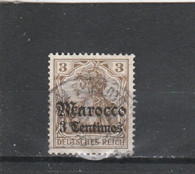Germany Offices in Morocco Scott# 33 Used (1906 Surcharged) | Europe ...