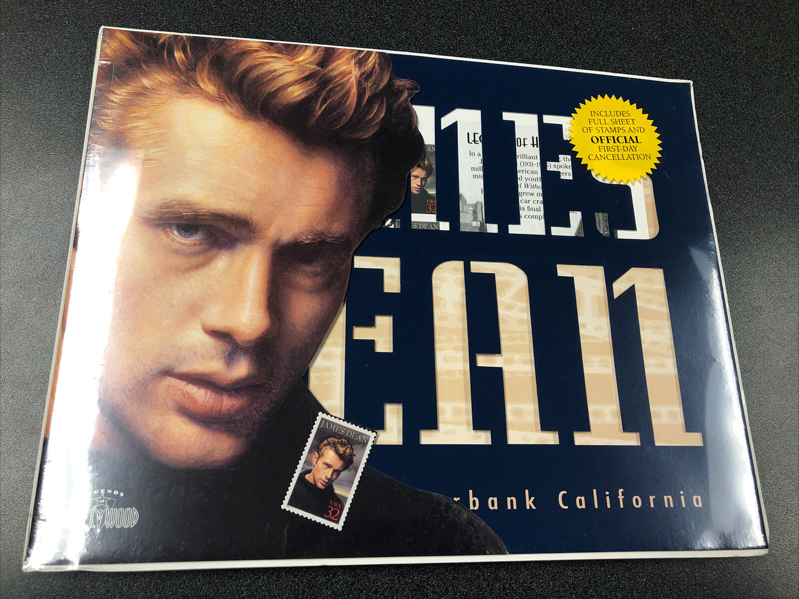 Hollywood Legends James Dean First Day Souvenir Includes Full Sheet of ...