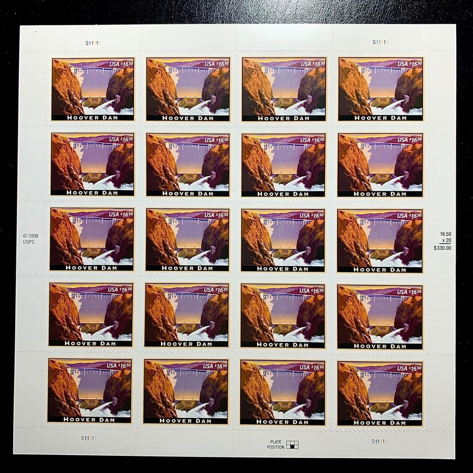 WCstamps: U.S. Scott #4269 / CV $700 - $16.50 Hoover Dam Pane (20) Mint ...
