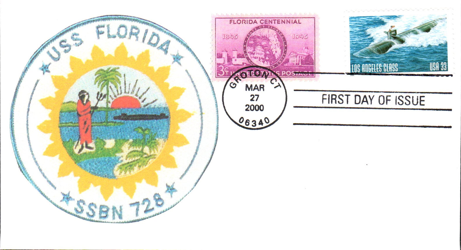 #3372 Submarine USS Florida SSBN728 Unknown FDC | United States ...