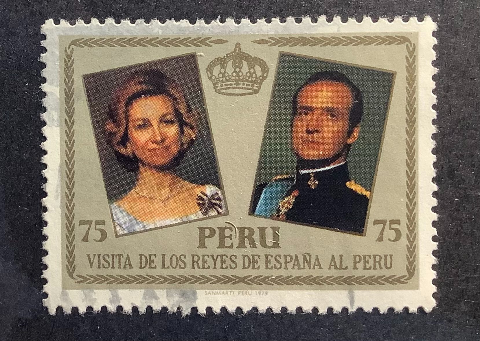 Peru 1979 Scott 708 used - 75 S, Visit of Queen Sofia and King Juan ...