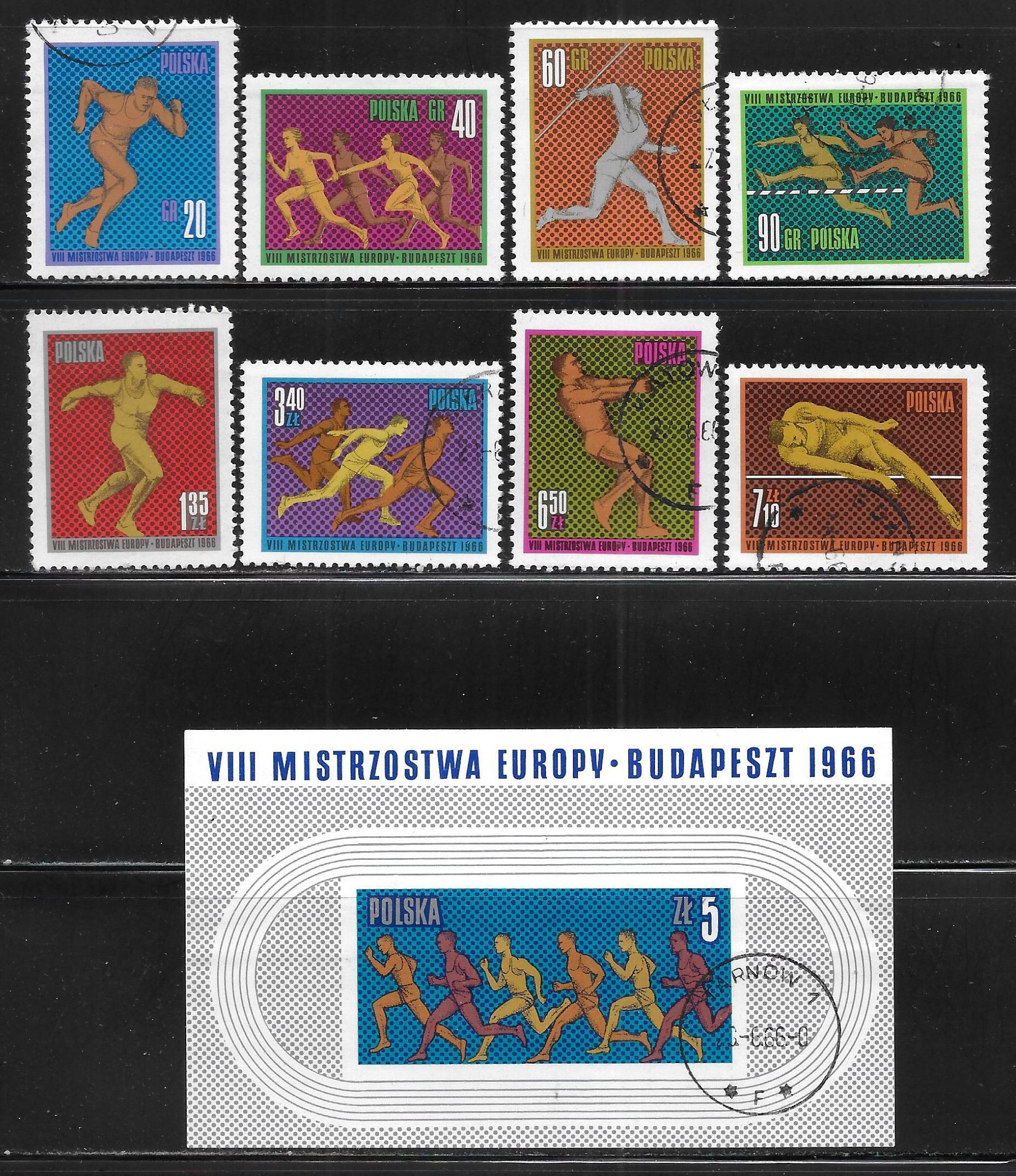Poland 1414-1422 European Athletic Championships set CTO NH | Europe ...