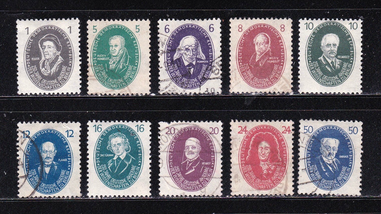 DDR stamps #58 - 67, used, complete set, CV $58.45 | Europe - Germany ...