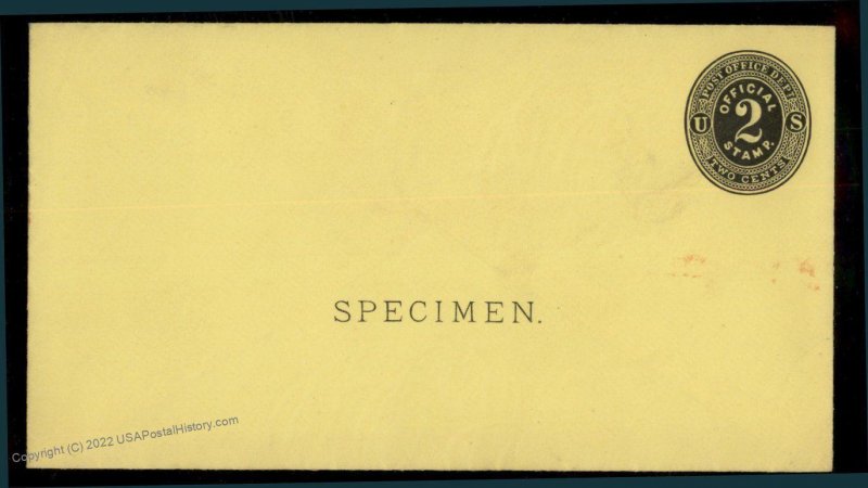 USA SPECIMEN 2c Post Office Department UPSS PD3 Postal Stationery 86098 ...