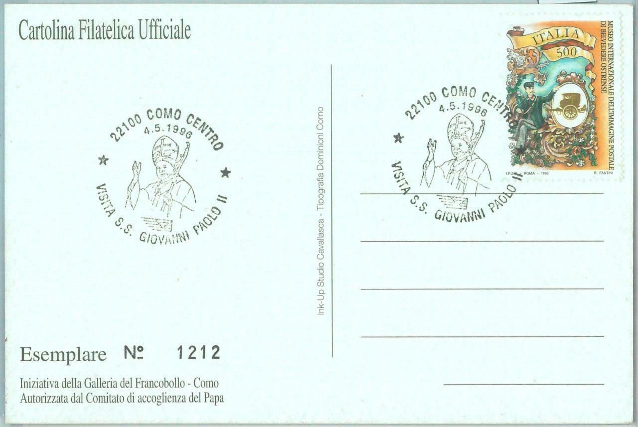 86796 - Italy - Postal History - Event Postcard Pope John Paul II ...