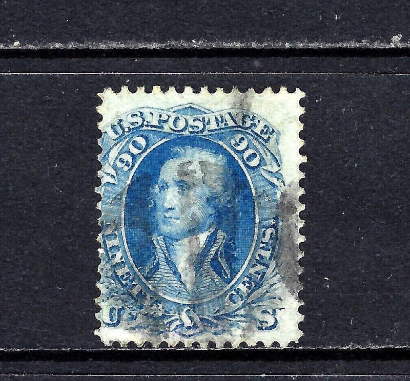 #72 US 90 Cent Blue Washington-Used-N/G-Fine-Vf | United States ...