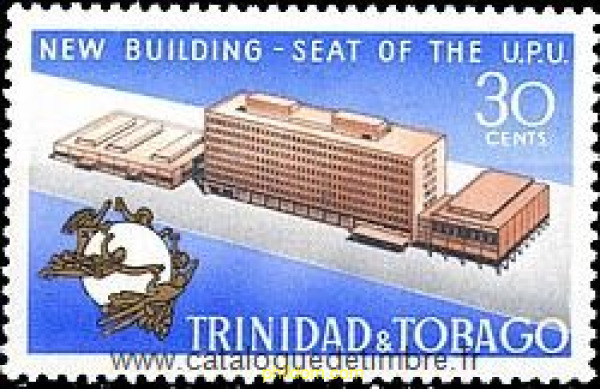 33792 MNH Trinidad Y Tobago 1970 Nuevo Edificio DE LA U.P.U. en Berna ...