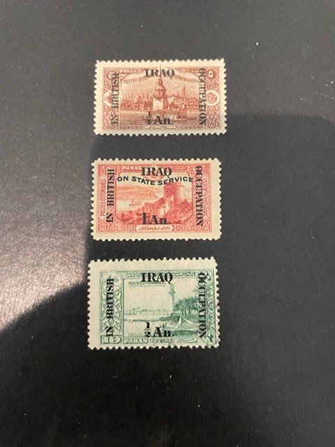 Mesopotamia sc N28-N30 MH+Mpg | Middle East - Iraq, Occupation Stamp ...