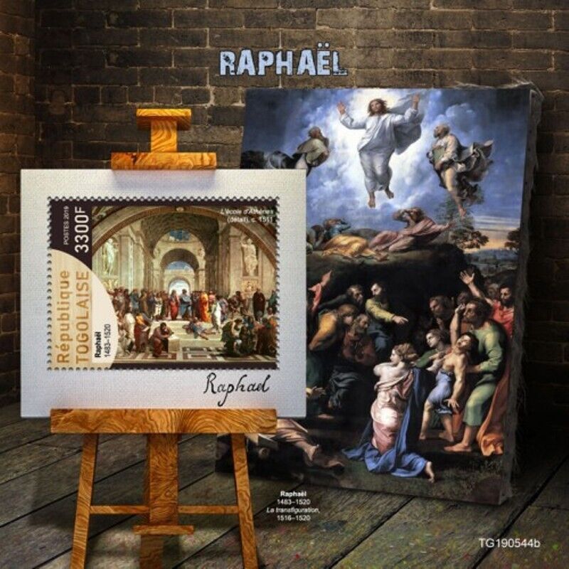 Togo - 2019 Italian Renaissance Artist Raphael - Stamp Souvenir Sheet - | Africa - Togo, Stamp ...