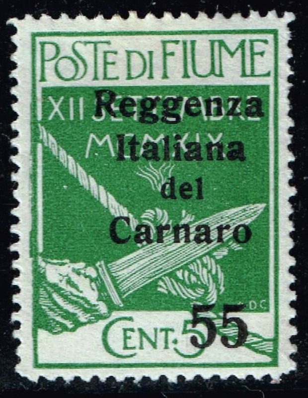 FIUME STAMP Carnaro Islands 1920 Military Post Stamps Surcharged MH/OG ...