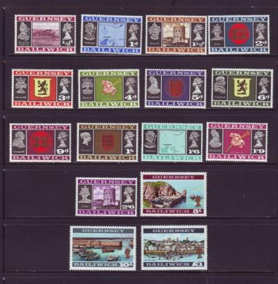 Guernsey Sc 8-23 1969 1st long stamp set mint NH | Great Britain ...