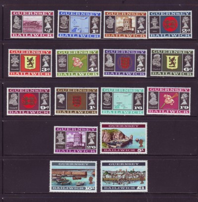 Guernsey Sc 8-23 1969 1st long stamp set mint NH | Great Britain ...