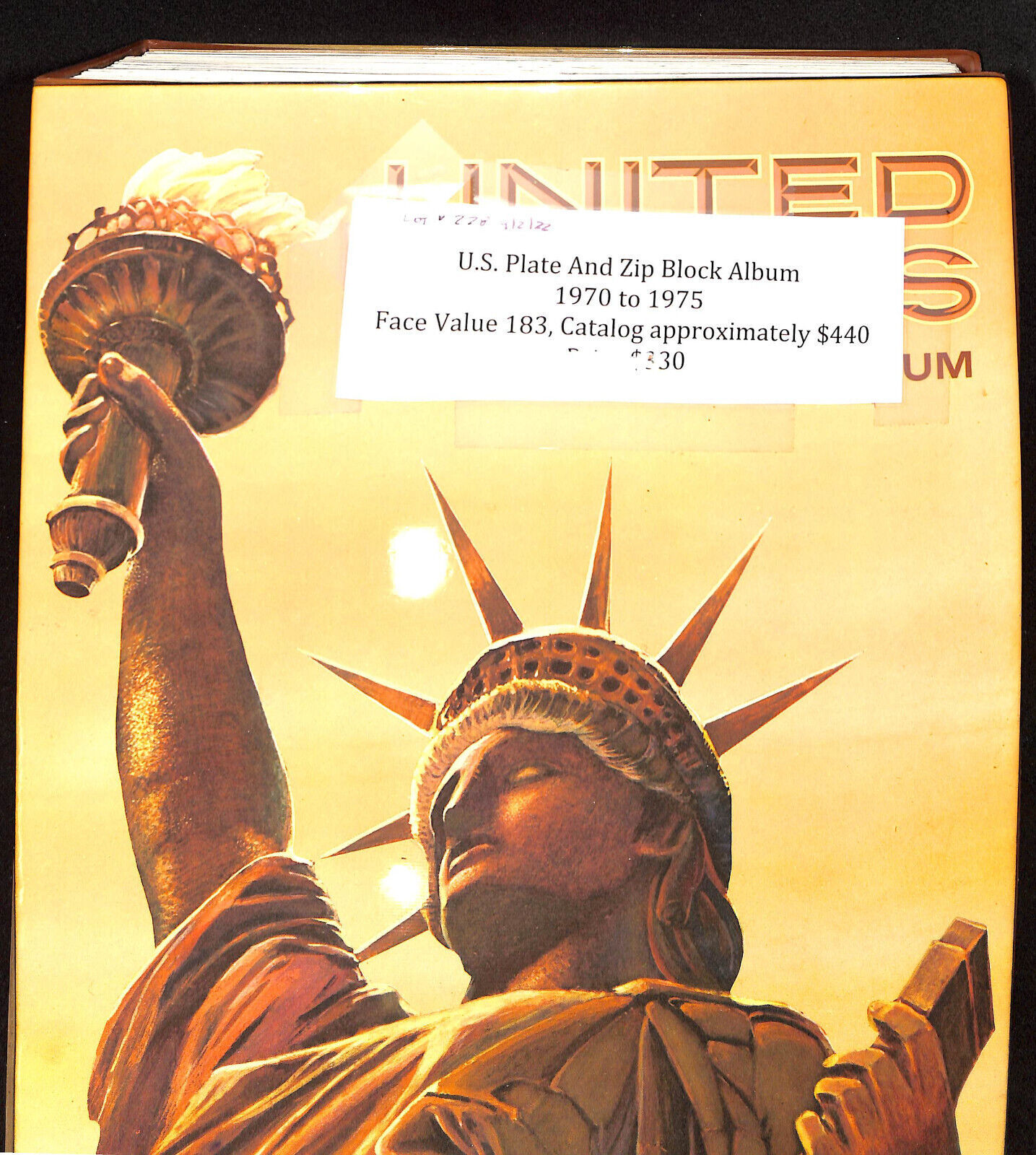 United States Stamp Collection in Harris Plate Block Album 1970-1975 ...