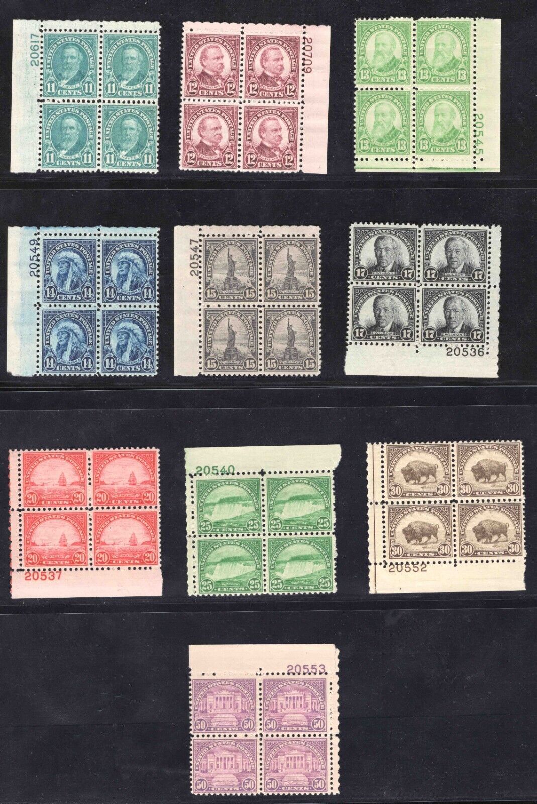 US Stamps #692-701 Plate Blocks Mint OG NH LOT #78976 | United States ...