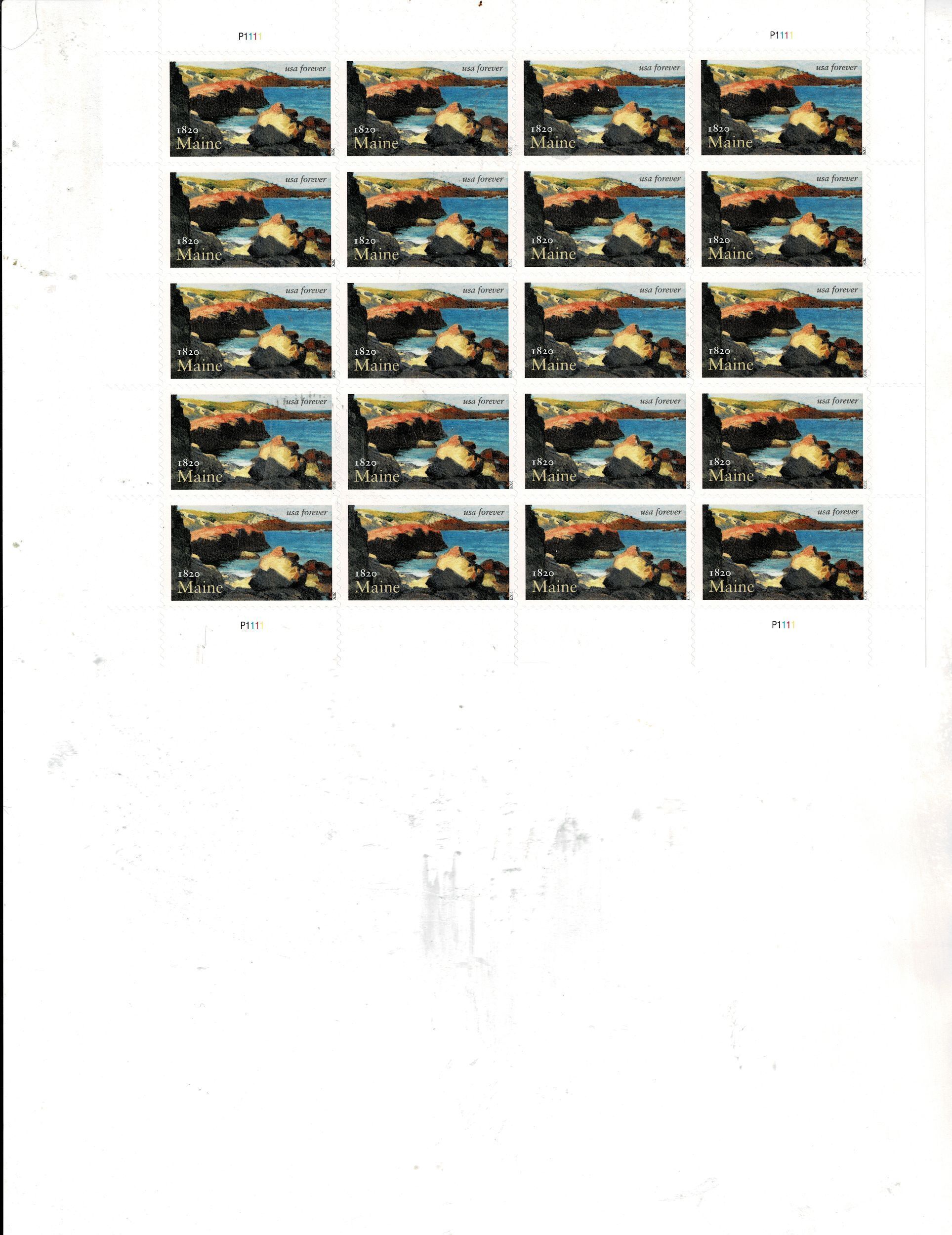 Maine Statehood Forever US Postage Sheet #5456 VF MNH | United States ...
