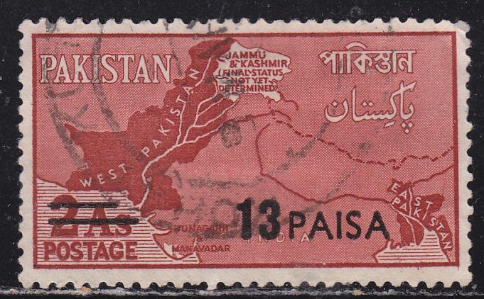 Pakistan 128 Map of Pakistan O/P 1961 | Asia - Pakistan, General Issue ...