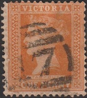 Australia Victoria 1897 Sc#170 1d Brownish Orange Queen Victoria USED ...