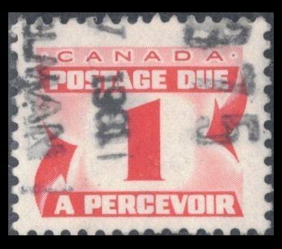 Canada 1977 1c Perf 12½ X 12 #J28A VF Used Postage DUE | Canada ...