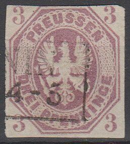 Mi: 19a used 1865 Prussia | Europe - Germany & Colonies - German States ...
