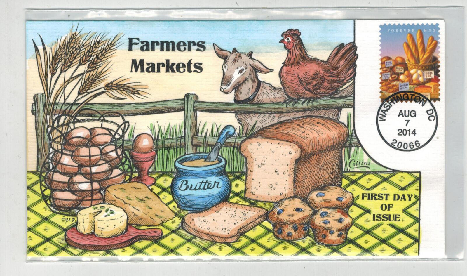 2014 Collins Handpainted Farmers Markets 4912 Fresh Breads | United ...