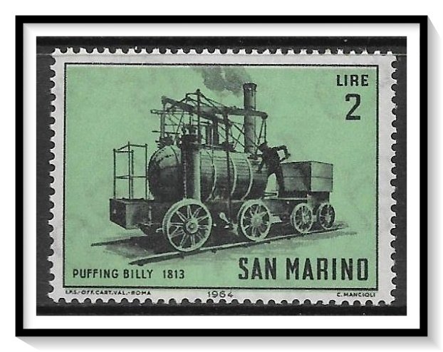 San Marino #595 History Of Locomotive MH | Europe - San Marino, General ...