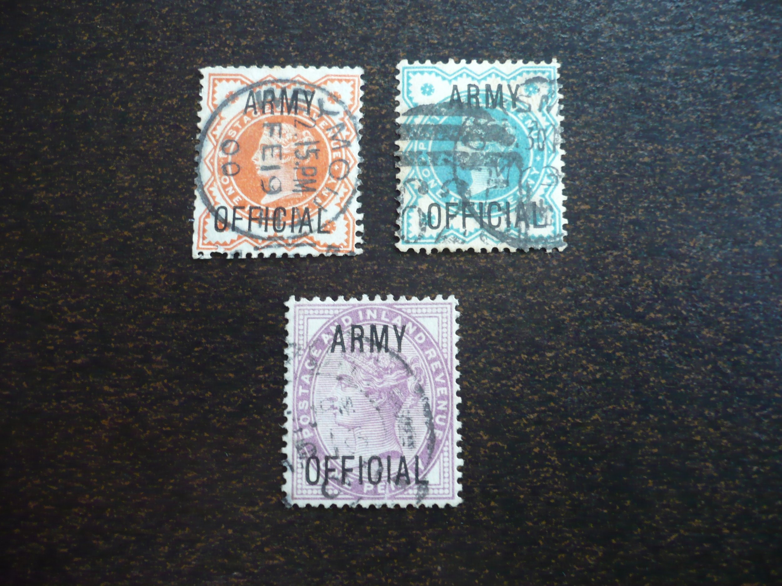 Stamps - Great Britain - Scott# O54,O55,O57 - Used Part Set of 3 Stamps ...