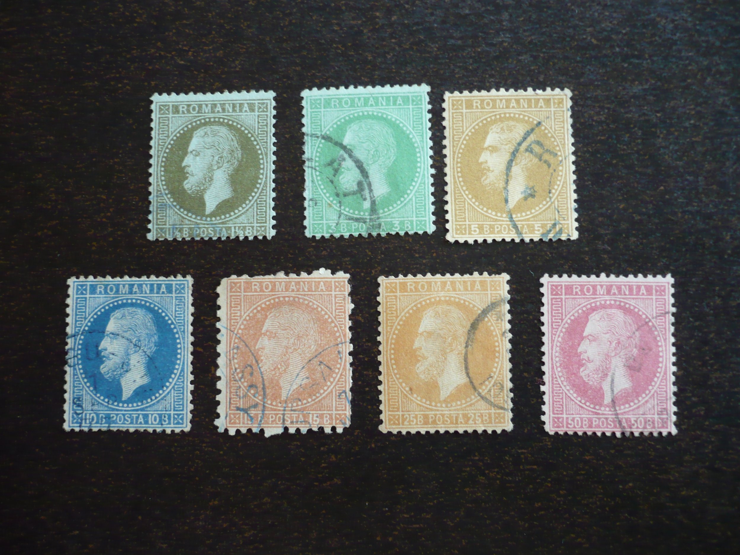 Stamps - Romania - Scott# 53-59 - Used Set of 7 Stamps | Europe ...