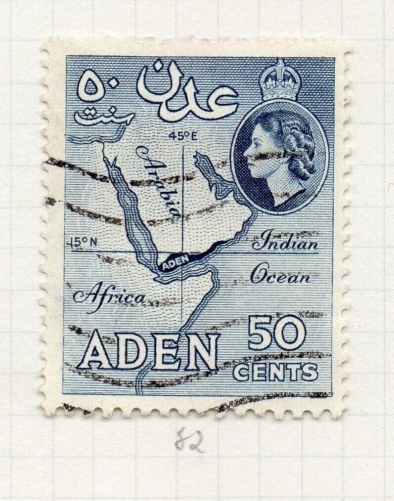 Aden 1953 QEII Early Issue Fine Used 50c. NW-206645 | Middle East ...