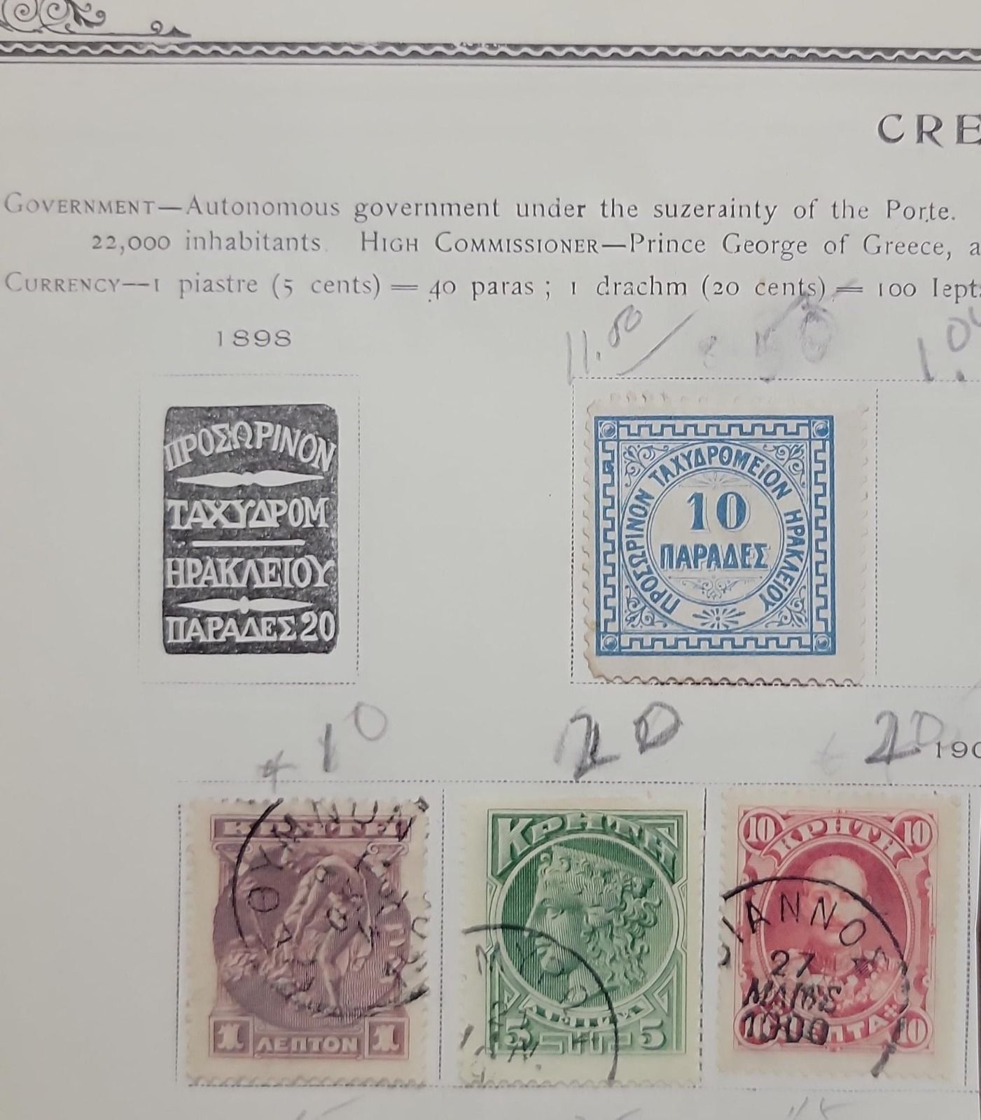 Sd)1898 Crete 19th Century Album Page, the Greek Goddess Hera | Europe ...