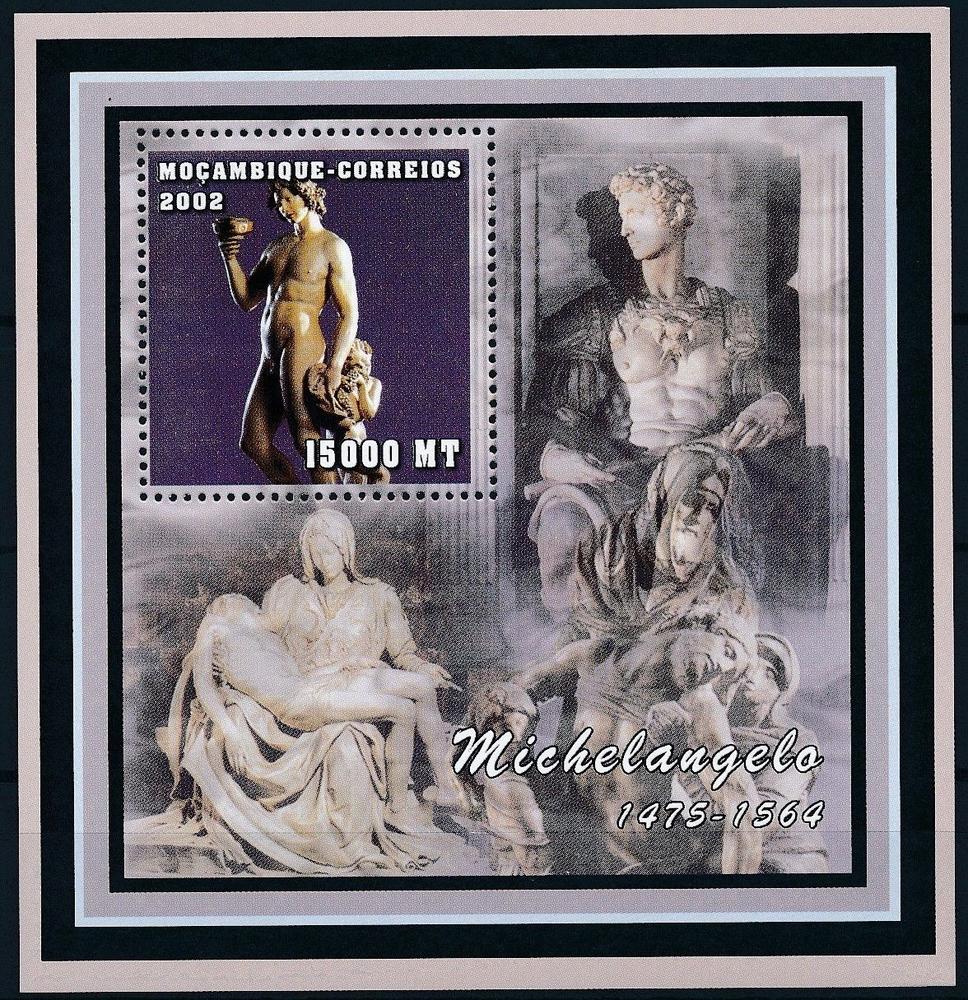 Mozambique Sheet ART Paintings Michelangelo Sculptures | Africa ...